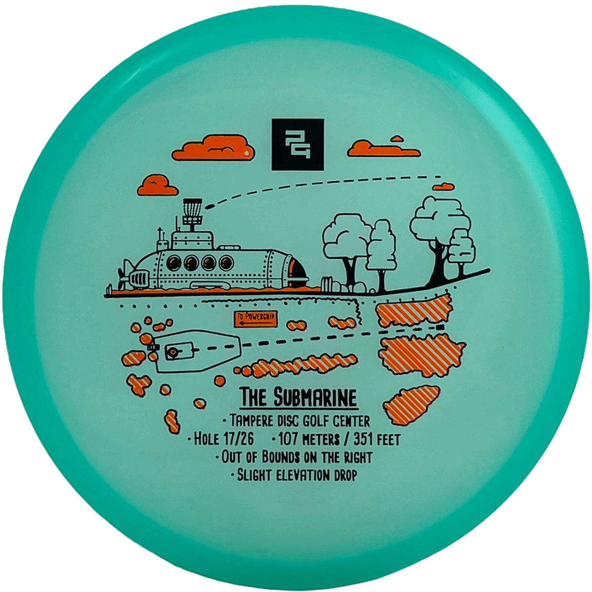 Discmania Color Glow C-Line P3x The Submarine - Powergrip - melko hyvä ...