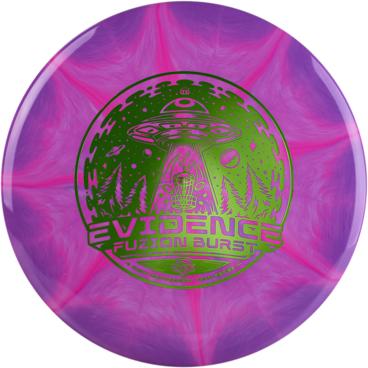 Dynamic Discs Fuzion Burst Evidence Kona Montgomery Team Series | Powergrip