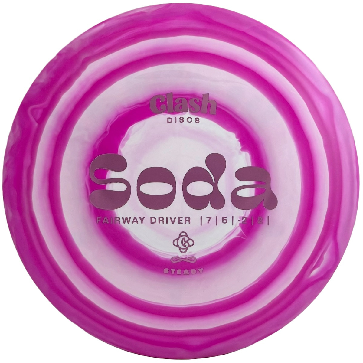 Clash Discs Steady Ring Soda - Powergrip - melko hyvä frisbeegolfkauppa