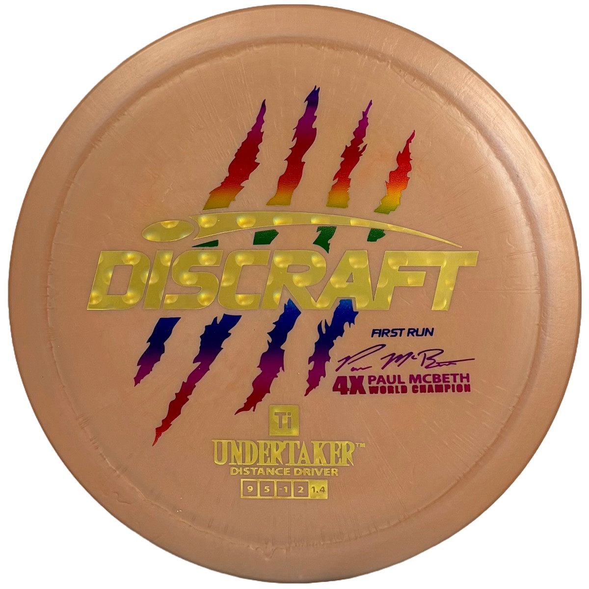 Discraft Titanium Undertaker Paul McBeth 4x First Run - Powergrip ...