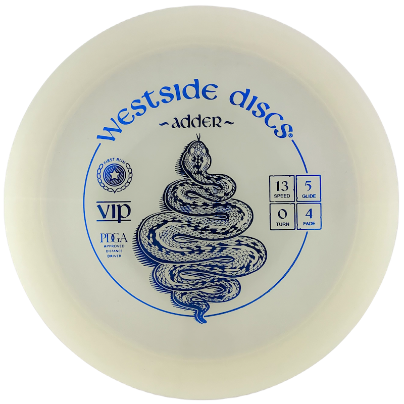 Westside Discs VIP Adder First Run - Powergrip - melko hyvä frisbeegolfkauppa